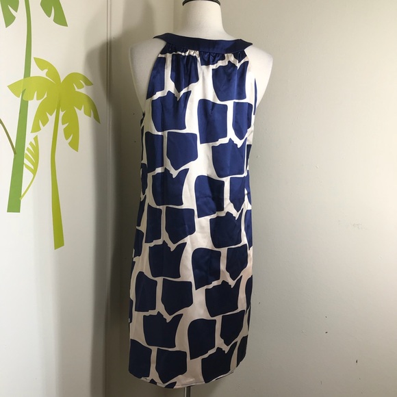 Vertigo Paris | Dresses | Vertigo Paris Blue Cream Shift Dress Size ...